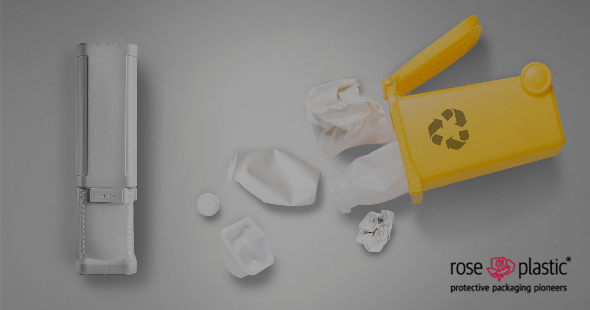 Imballaggi in plastica realizzati con materiale riciclato - rose plastic